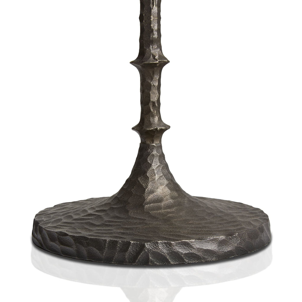 Frinky floor lamp in hammered bronze finish