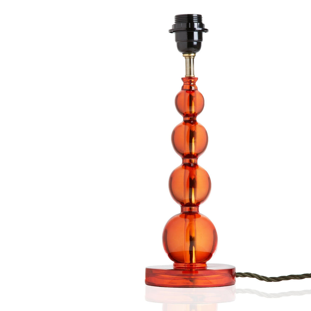 Aurora table lamp in orange resin