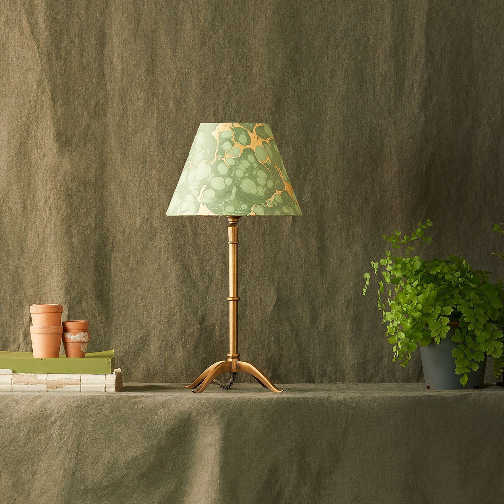 Incy table lamp in antique brass