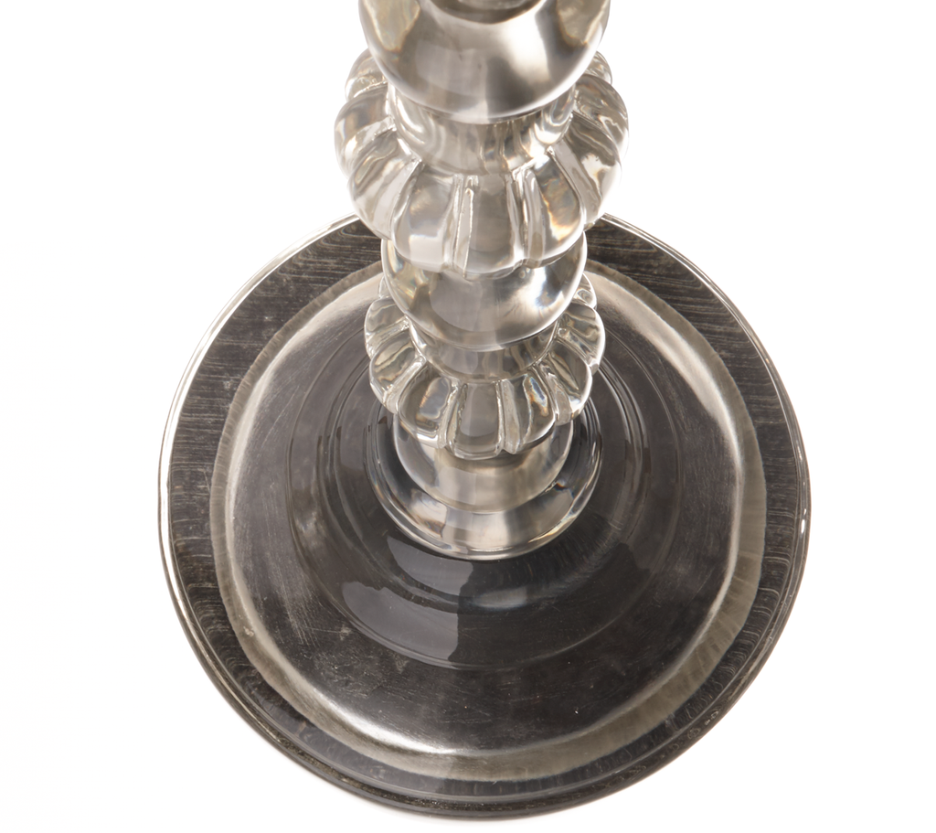 Lucas table lamp in clear resin