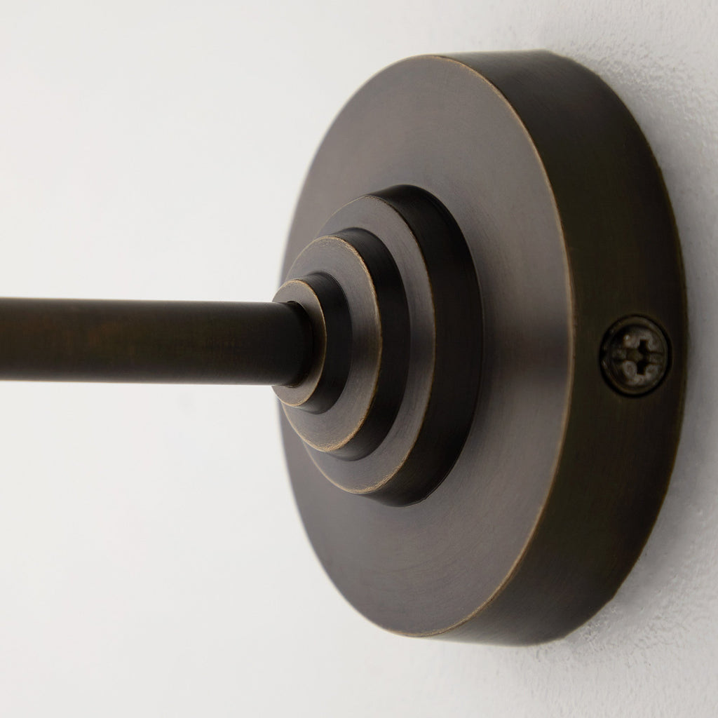 Mini Elbow Wall Fitting IP44 in Antique Bronze