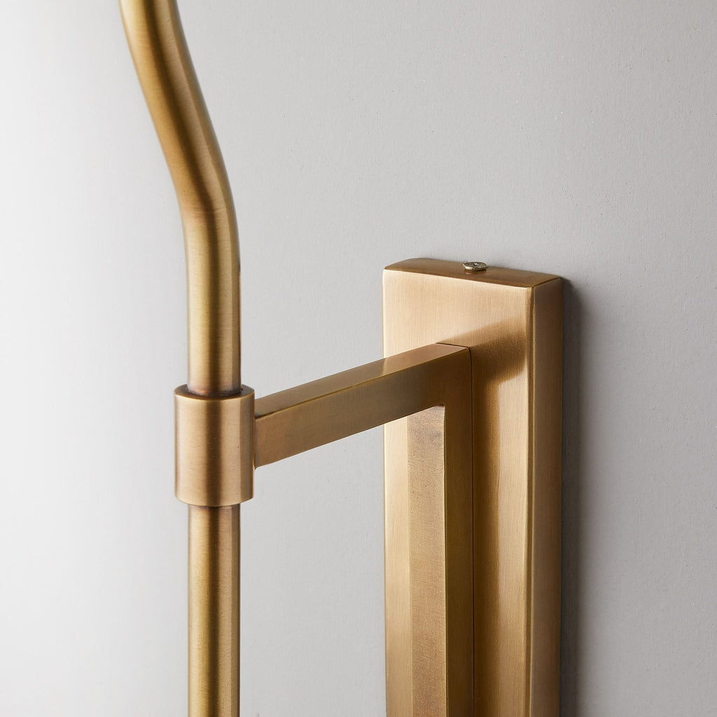 Mason Wall Fitting in Antique Brass