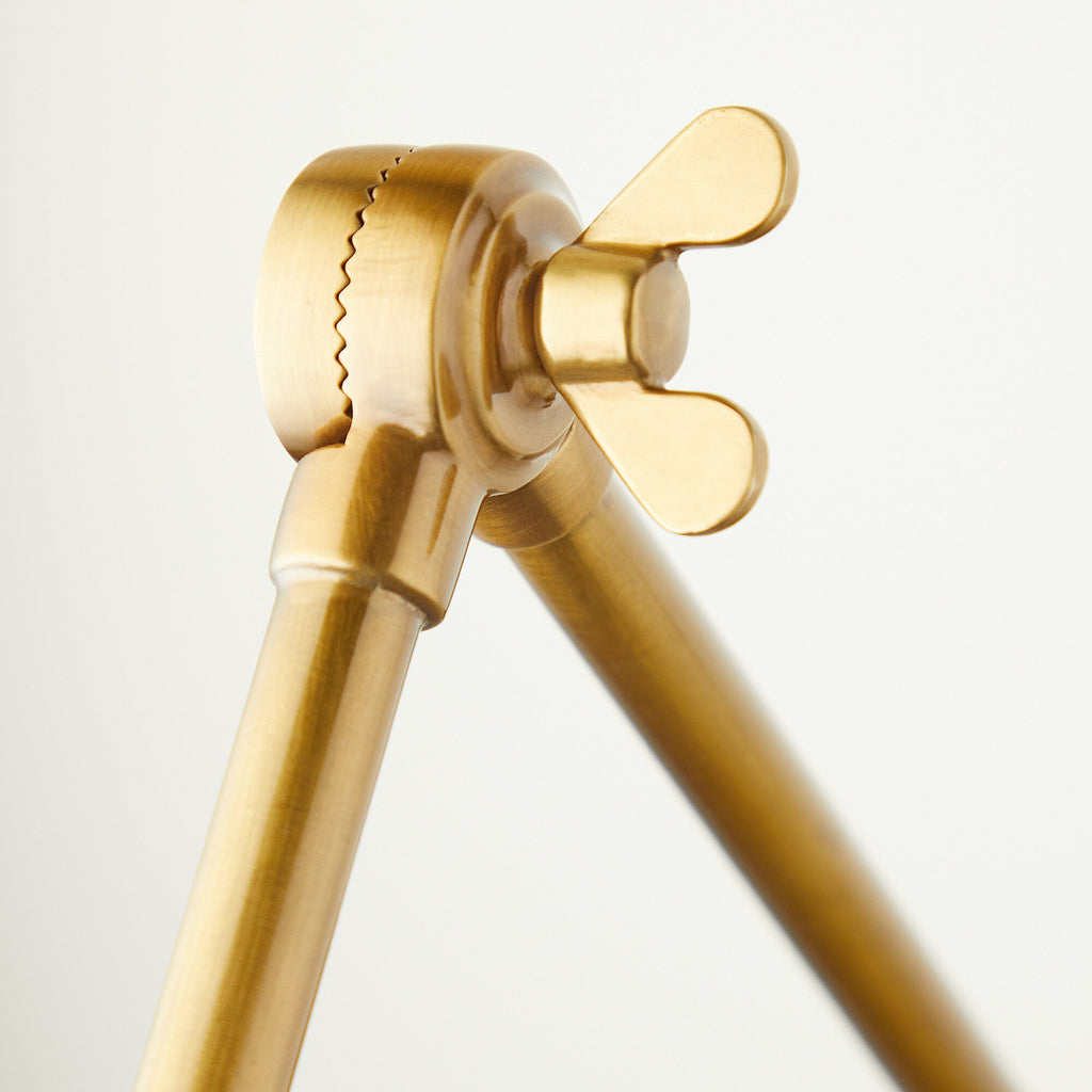 Stork Wall Fitting in Antiqued Brass