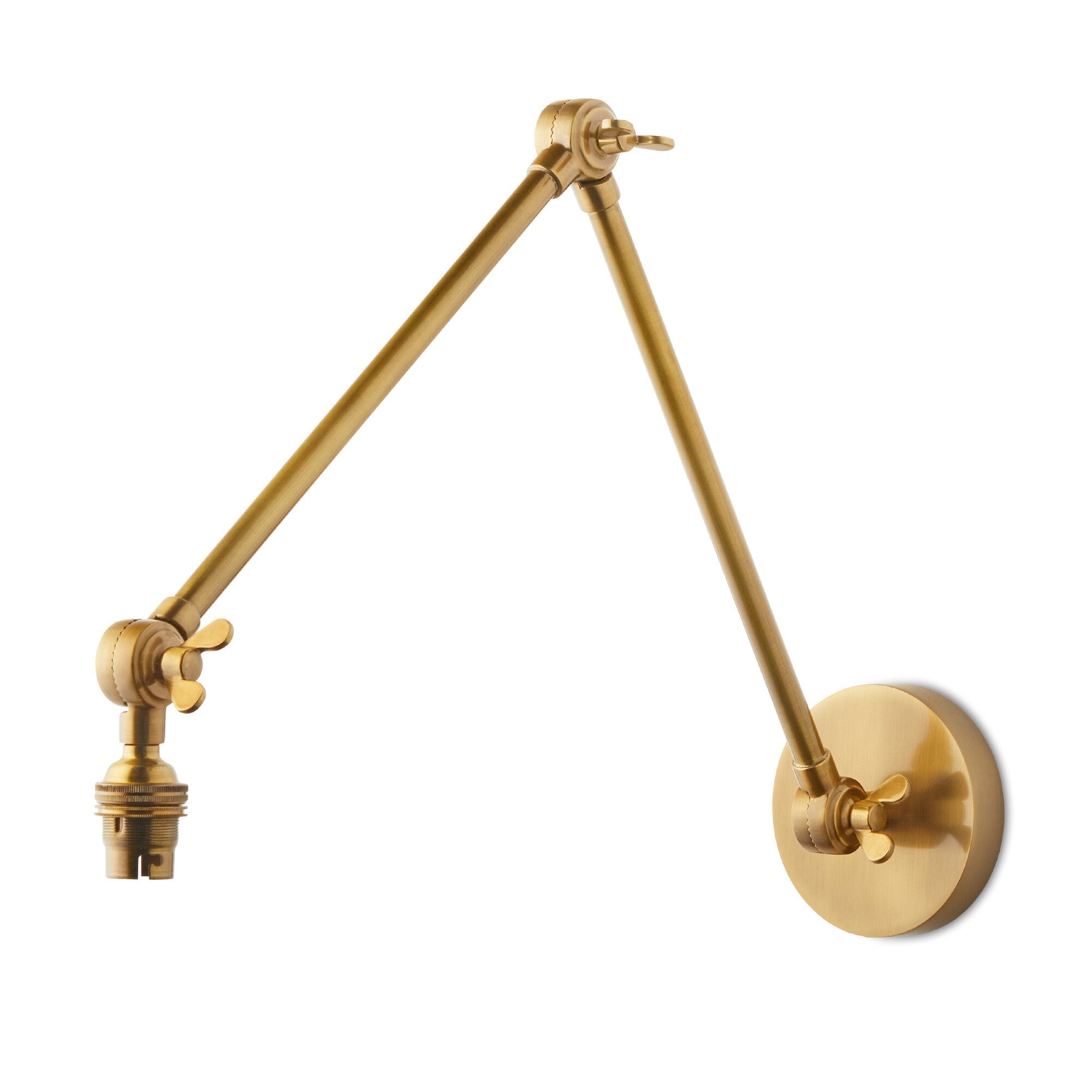 Stork Wall Fitting in Antiqued Brass