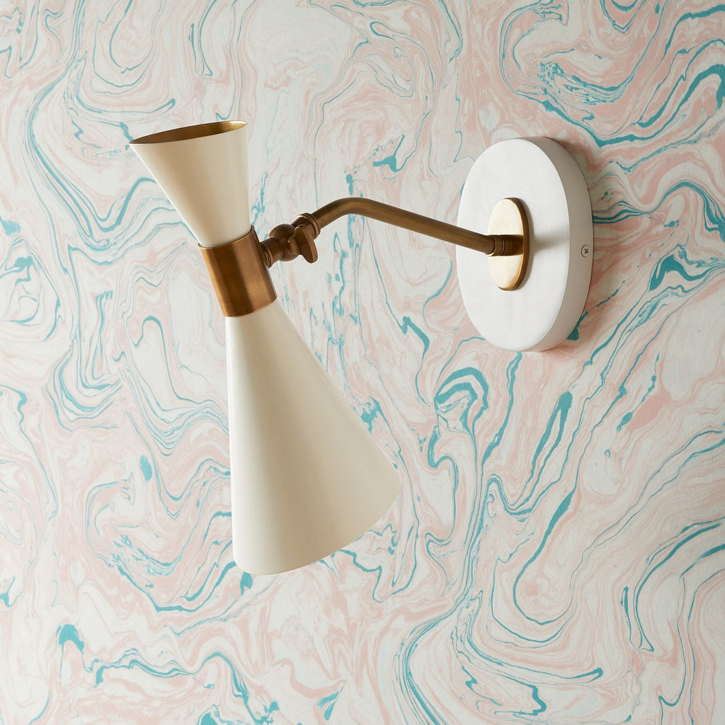 Whimsical Bow Tie Wall Light in White Elegance