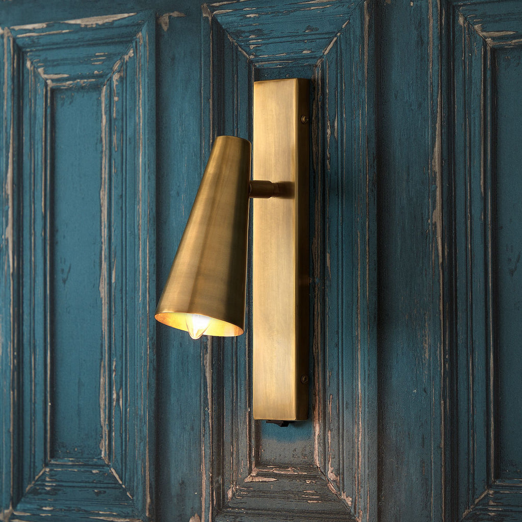 Victor Wall Light in Antique Brass